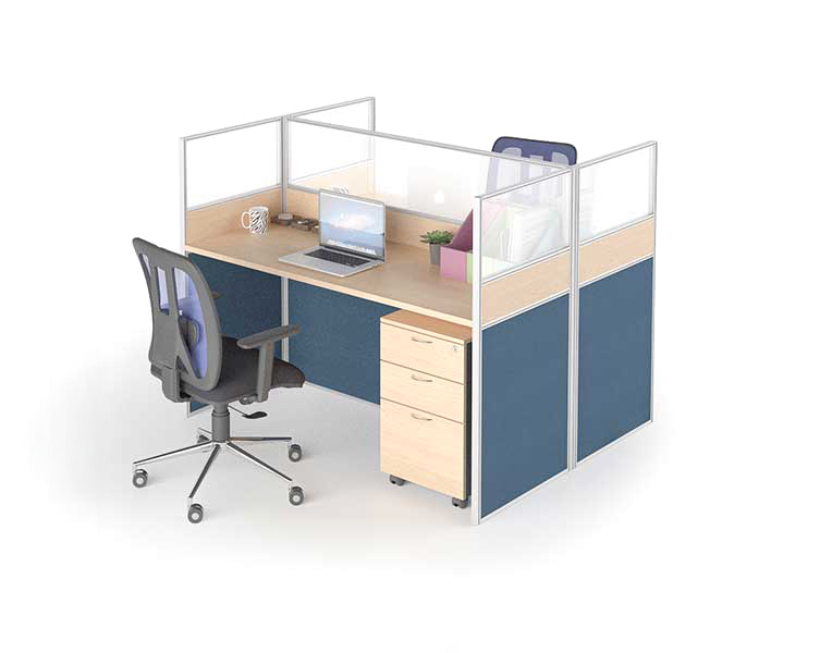Partition Workstation Concept B [2 Pax] – Lian Star Furniture & Bedding