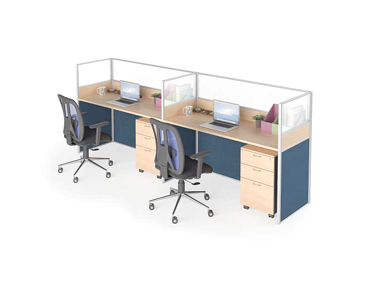 Partition Workstation Concept C [2 Pax] – Lian Star Furniture & Bedding