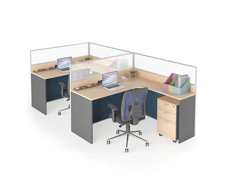 Partition Workstation Concept H [2 Pax] – Lian Star Furniture & Bedding