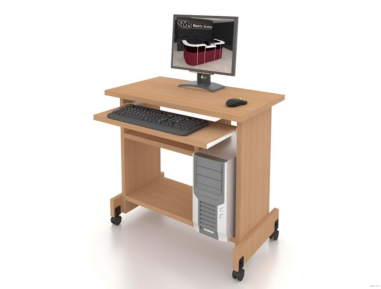 ECO Mobile Computer Table with Wheels – Lian Star Furniture & Bedding